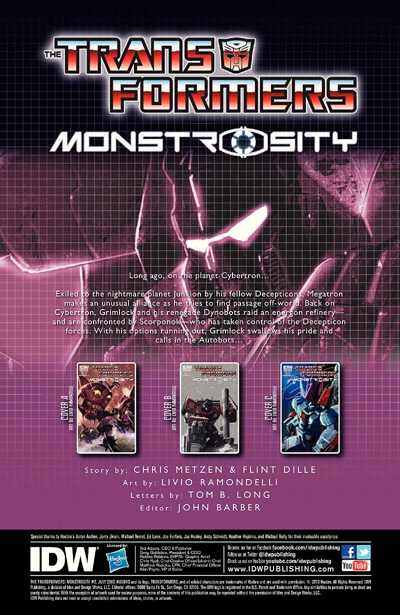 Transformers: Monstrosity #2 Digital Comic Sequel to Autocracy Comic ...