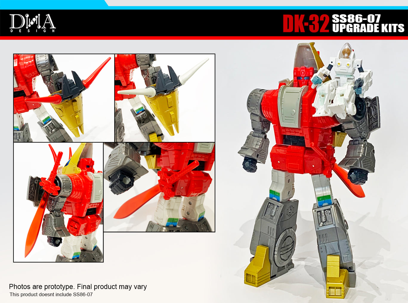 DNA Design DK-32 Studio Series Dinobot Slug Upgrade Kit Revealed
