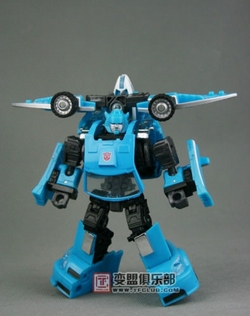 Blue bumblebee transformers store